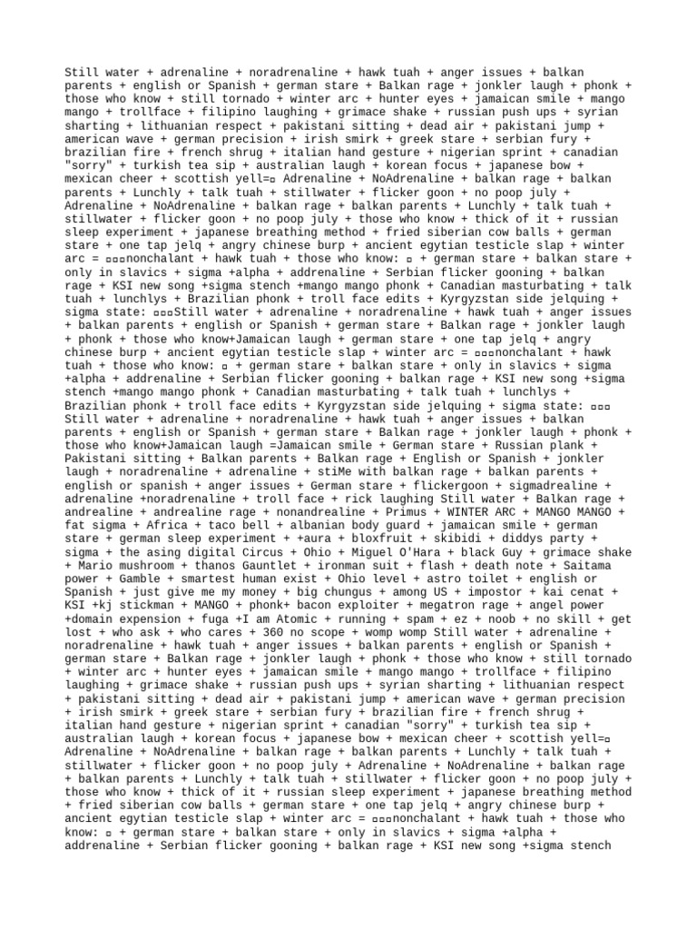 Balkan Rage and Adrenaline Dynamics | PDF