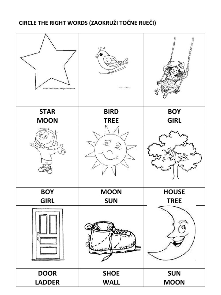 Circle the Right Words Activity | PDF