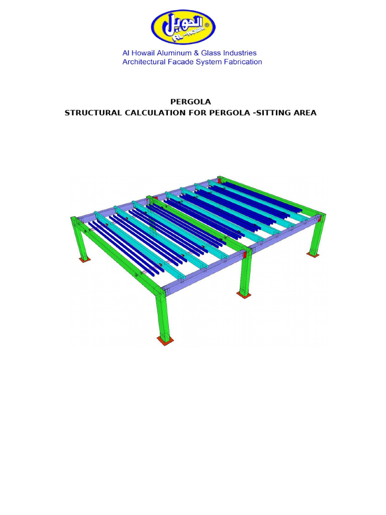 Pergola Project- Sitting Area - Structural Analysis | PDF | Truss ...