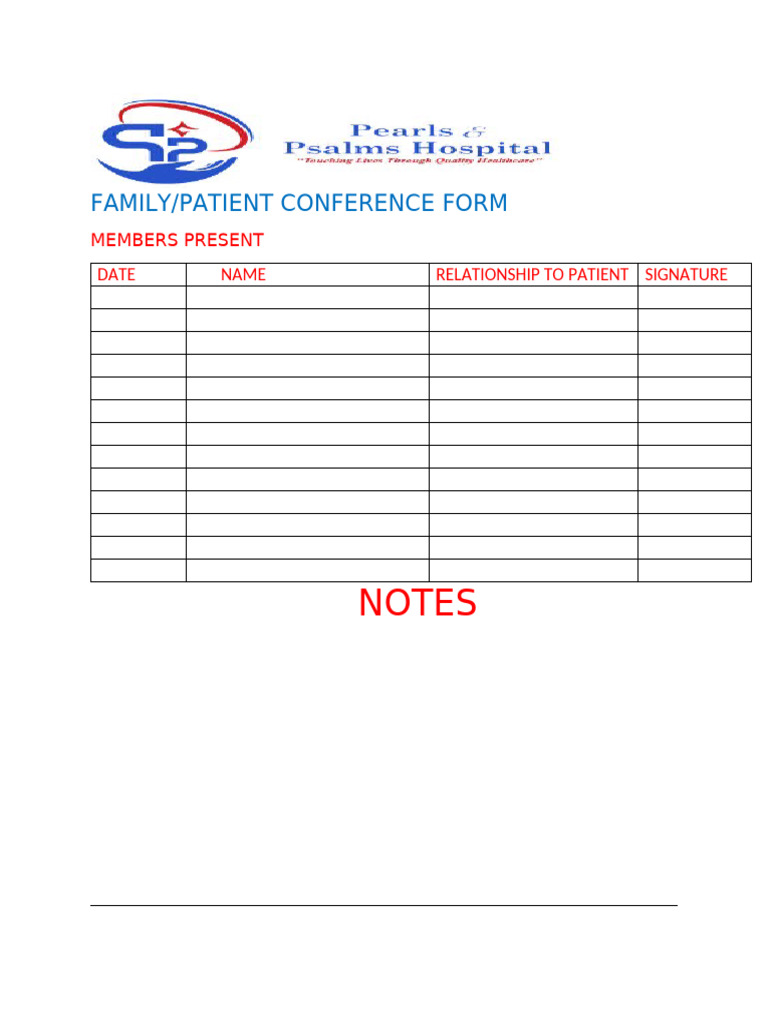 Conference Form | PDF