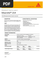 Sikacrete®-211 Product Data Sheet | PDF | Concrete | Strength Of Materials