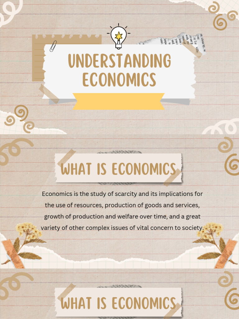 Understanding Economics Basics | PDF | Economics | Macroeconomics