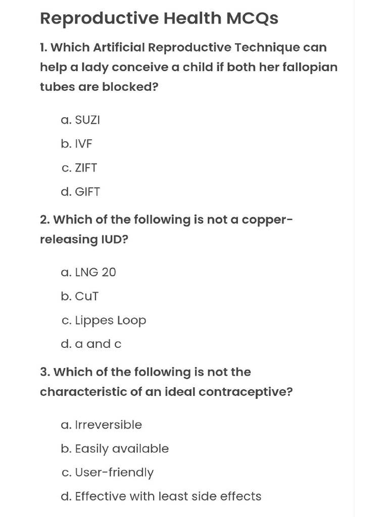 Chapter 3 Rep Health CH - 3 | PDF