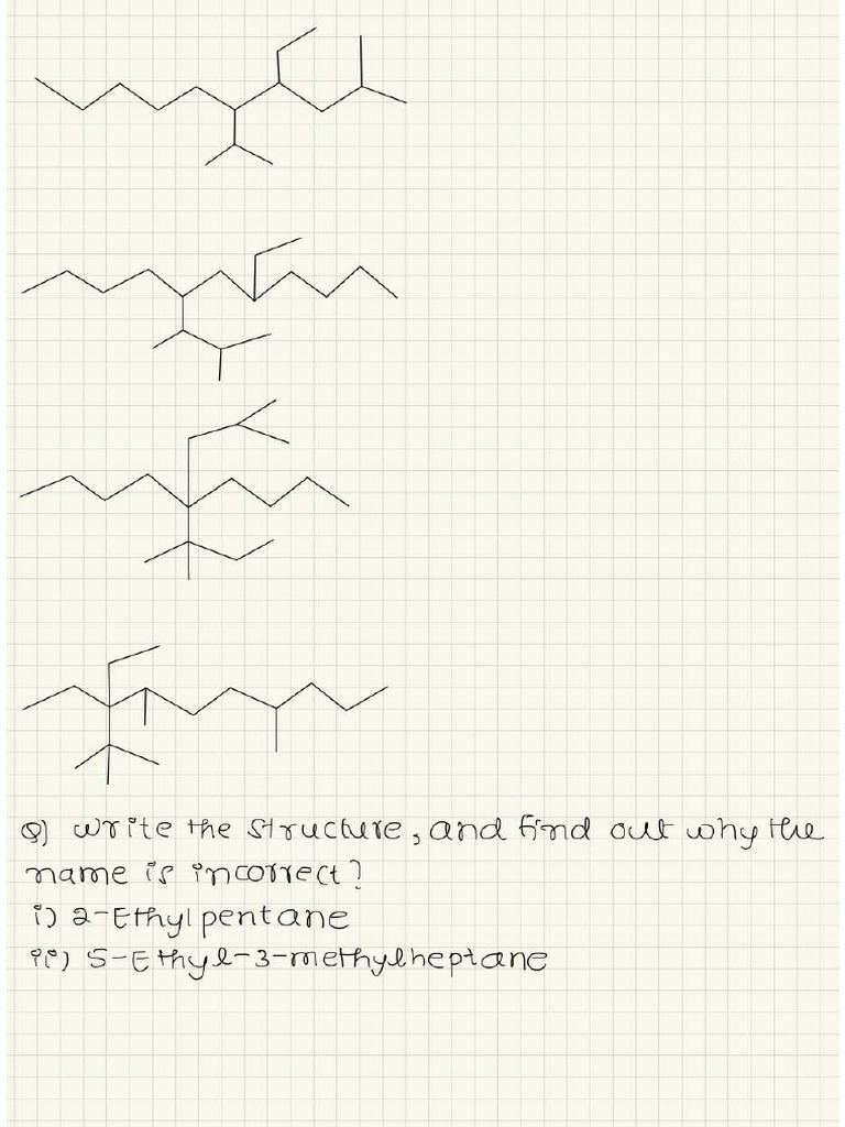 Organic Chemistry Notes & Questions | PDF