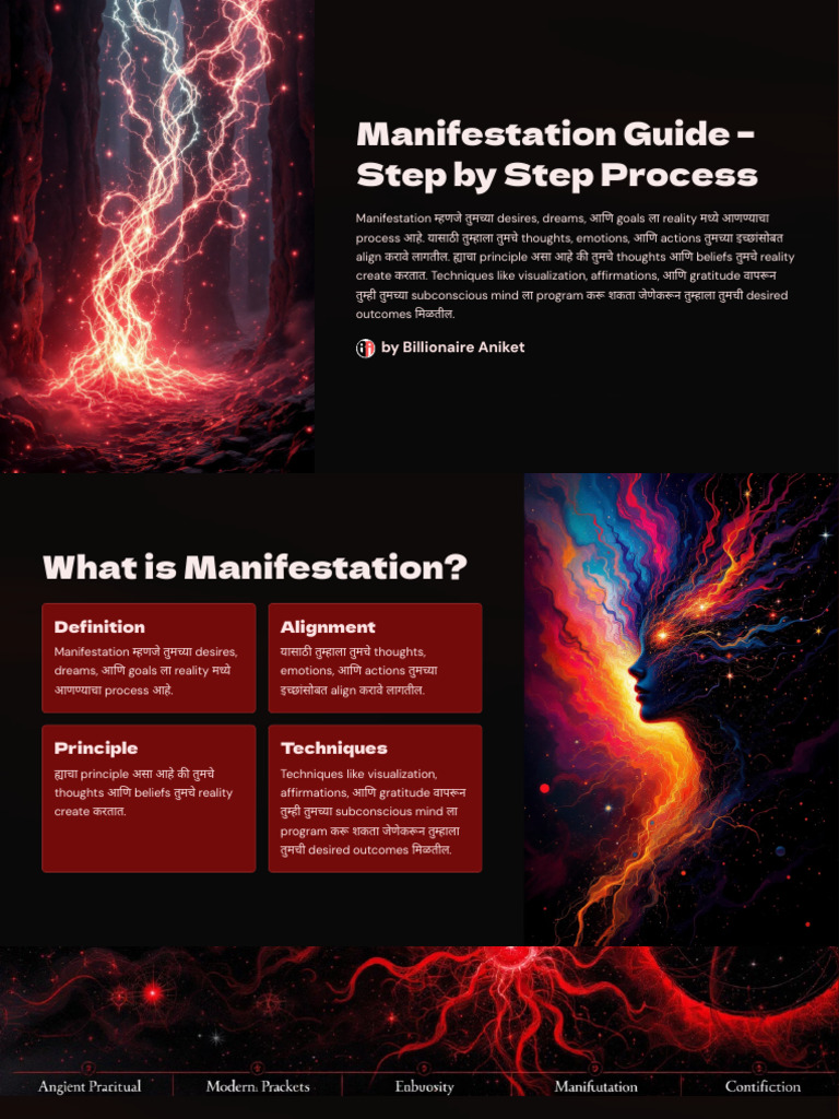Manifestation Guide Step by Step Process | PDF