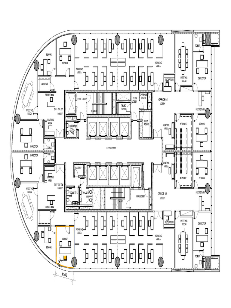 Typical Floor Plan Partition - 01 | PDF
