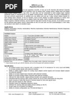PBXXX Microprocessor Panel Meter Operation Manual - B1 | PDF | Relay | Analog To Digital Converter