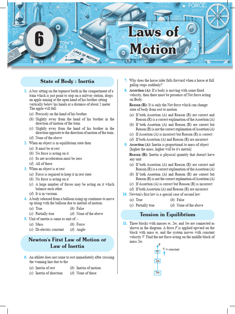 06 - Laws of Motion | PDF | Force | Newton's Laws Of Motion