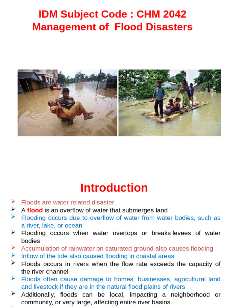 Disaster Management Floods-1 | PDF | Flood | River