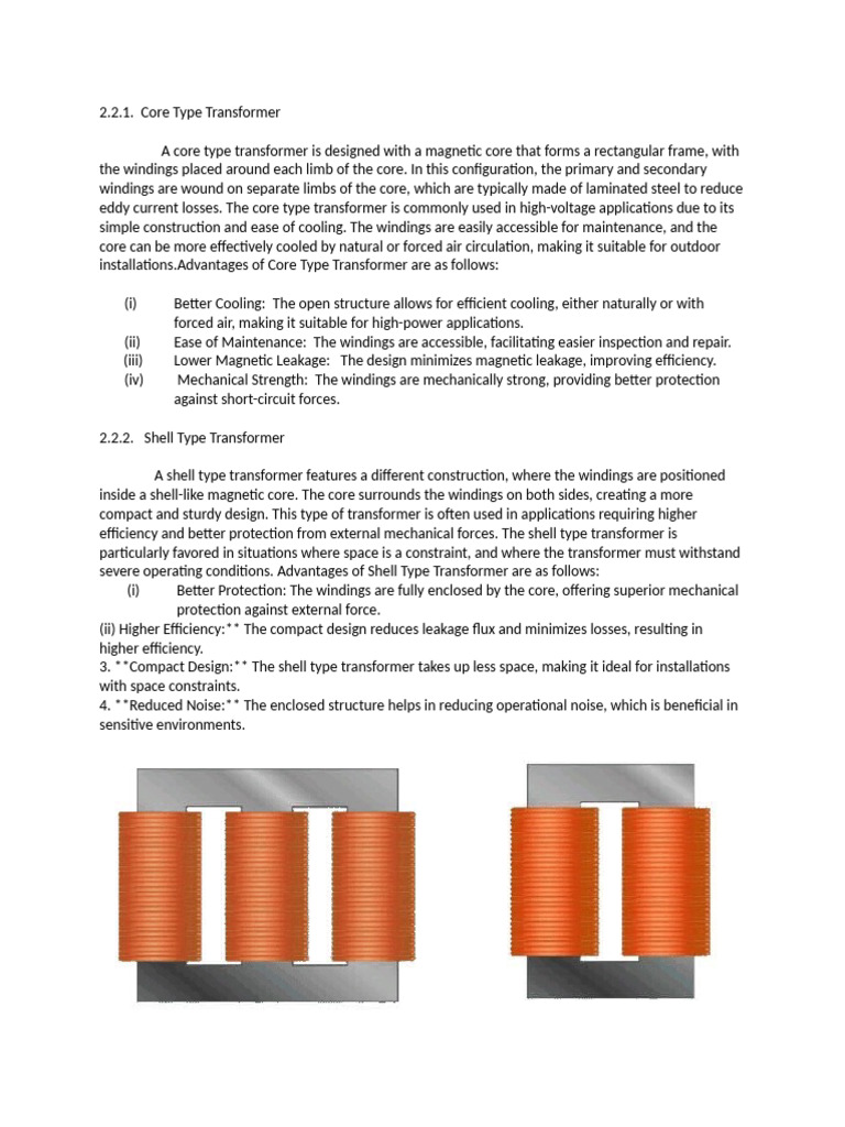 Core vs Shell Type Transformers Explained | PDF