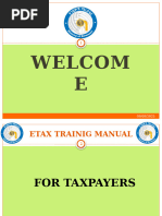 Etax - End - User - Manual - Taxpayer | PDF | Payments | Password
