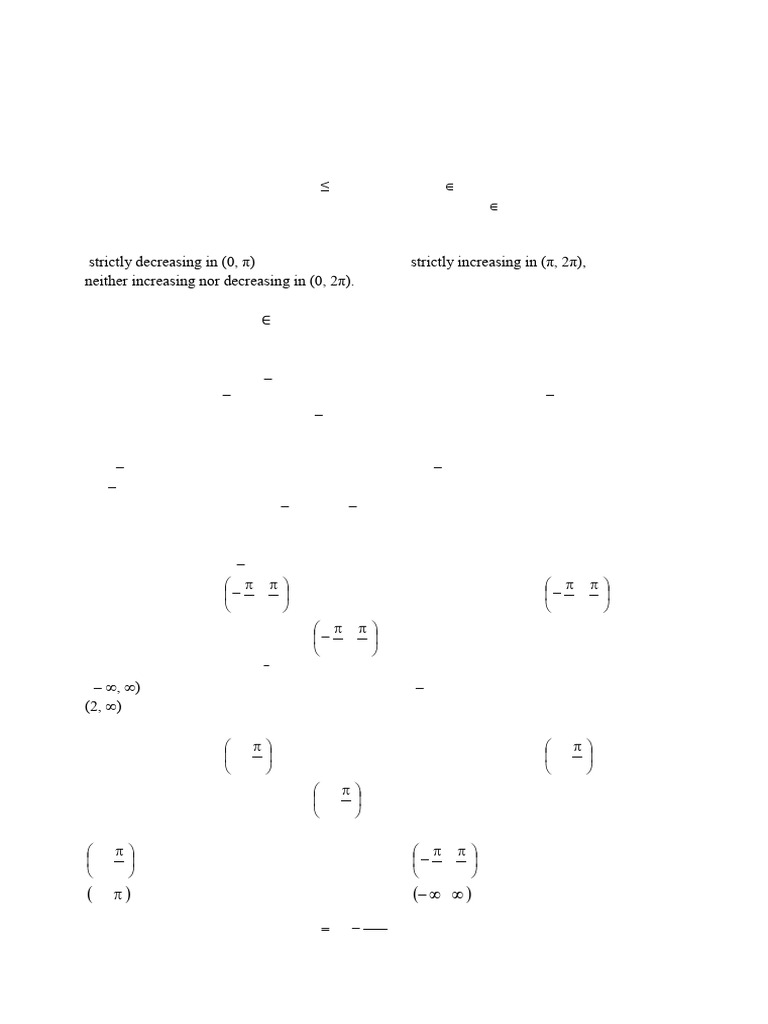Increasing Decreasing Maxima Minima - 12 - Intro Revision | PDF ...