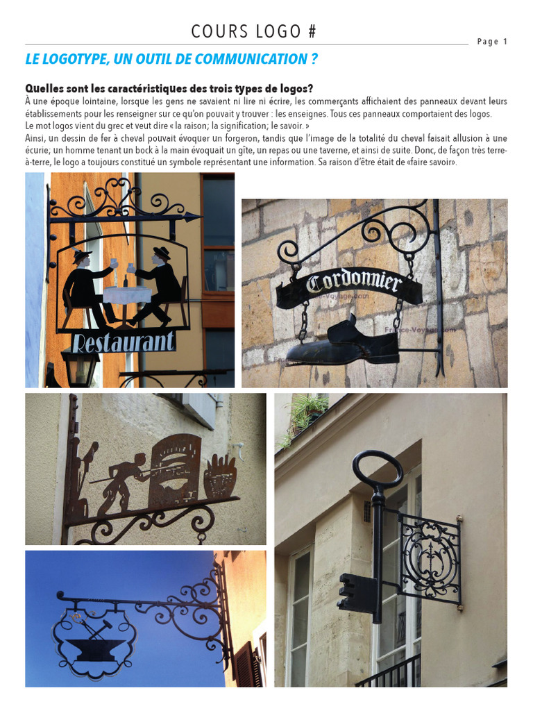 Types et Valeur des Logos en Communication | PDF | Logos | Conception ...