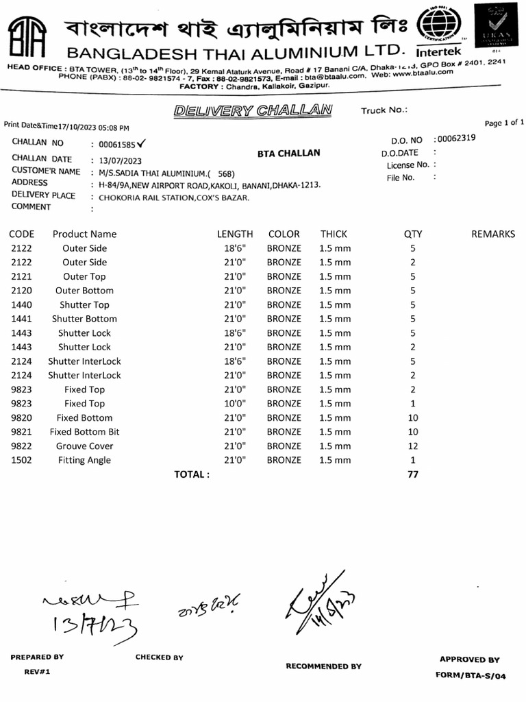 Challan Made | PDF