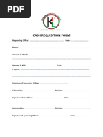 Petty Cash Request Form Fillable | PDF