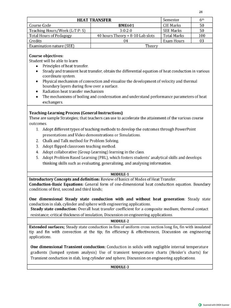 5-8 Sem ME Syllabus MSGG 2022 | PDF