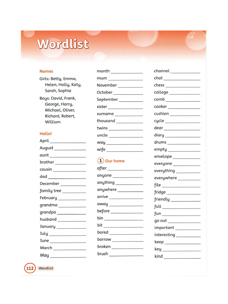 Wordlist 1 | PDF