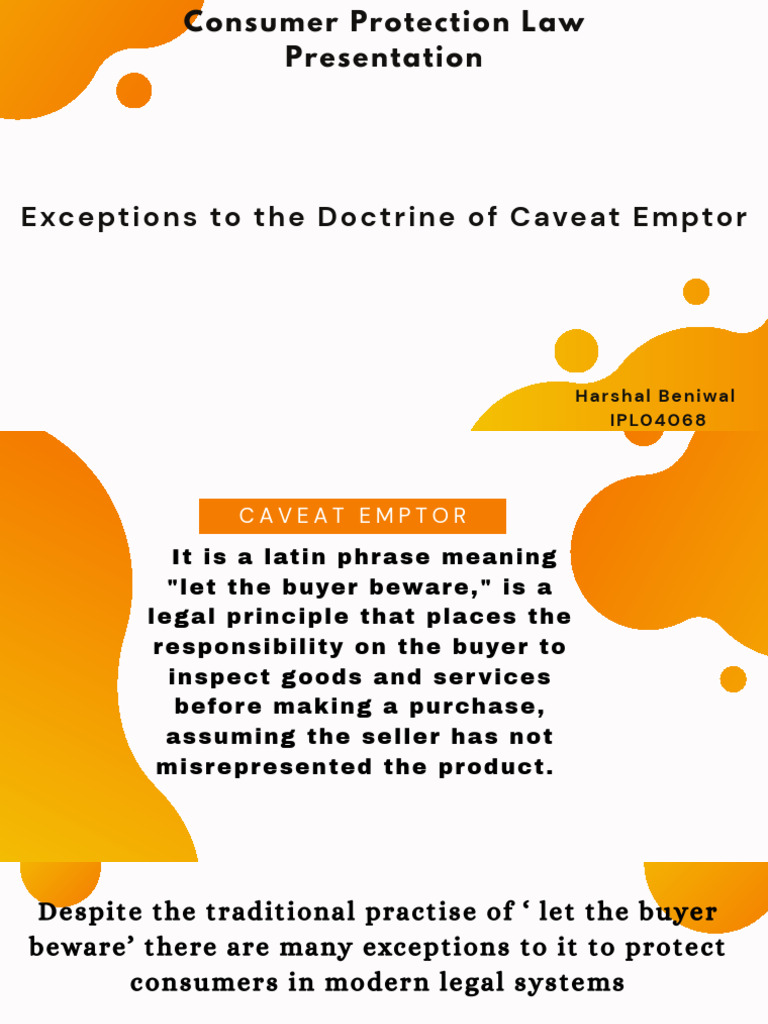Exceptions to Caveat Emptor Explained | PDF