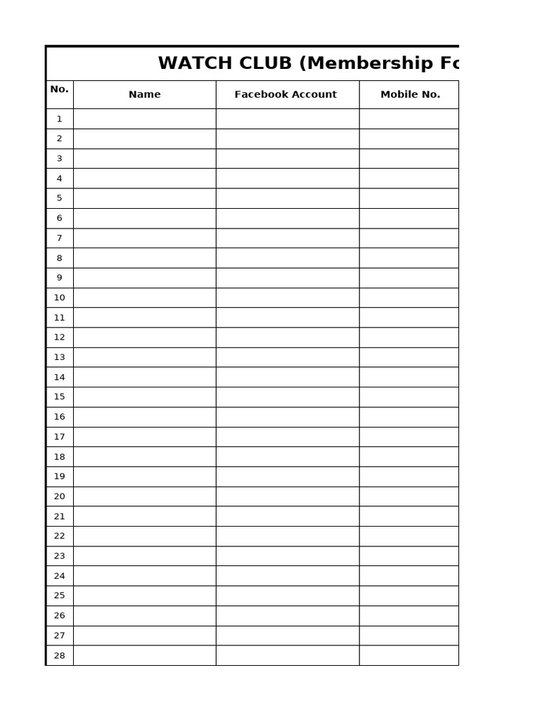 Membership Form | PDF