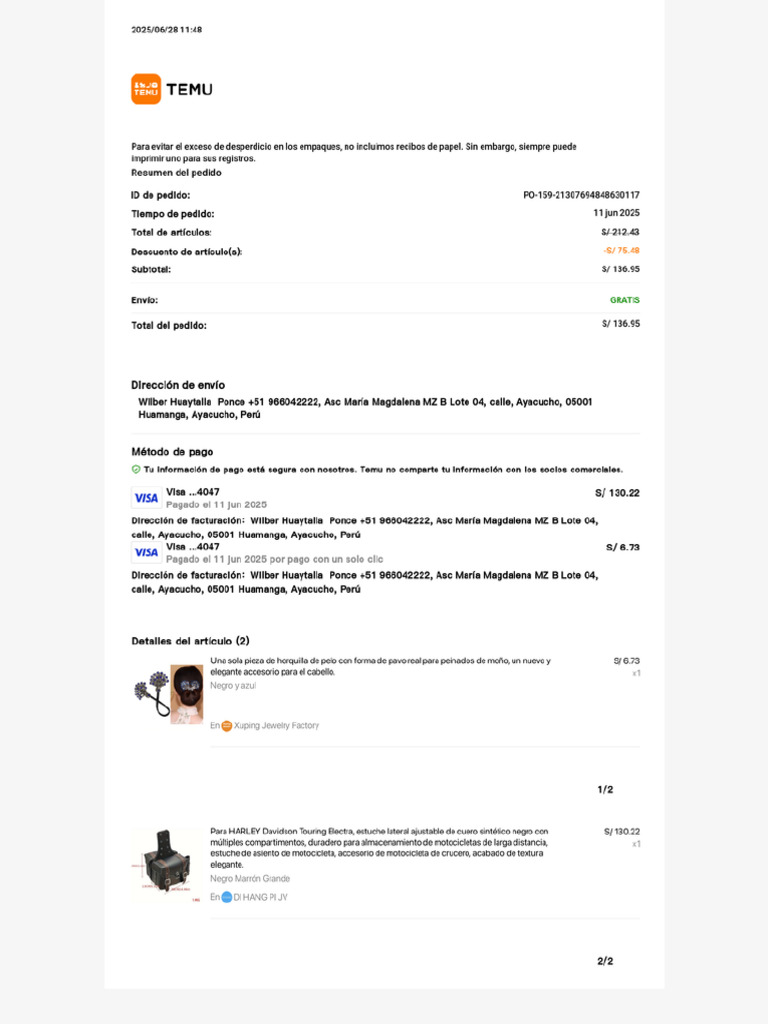 Temu Web Document | PDF