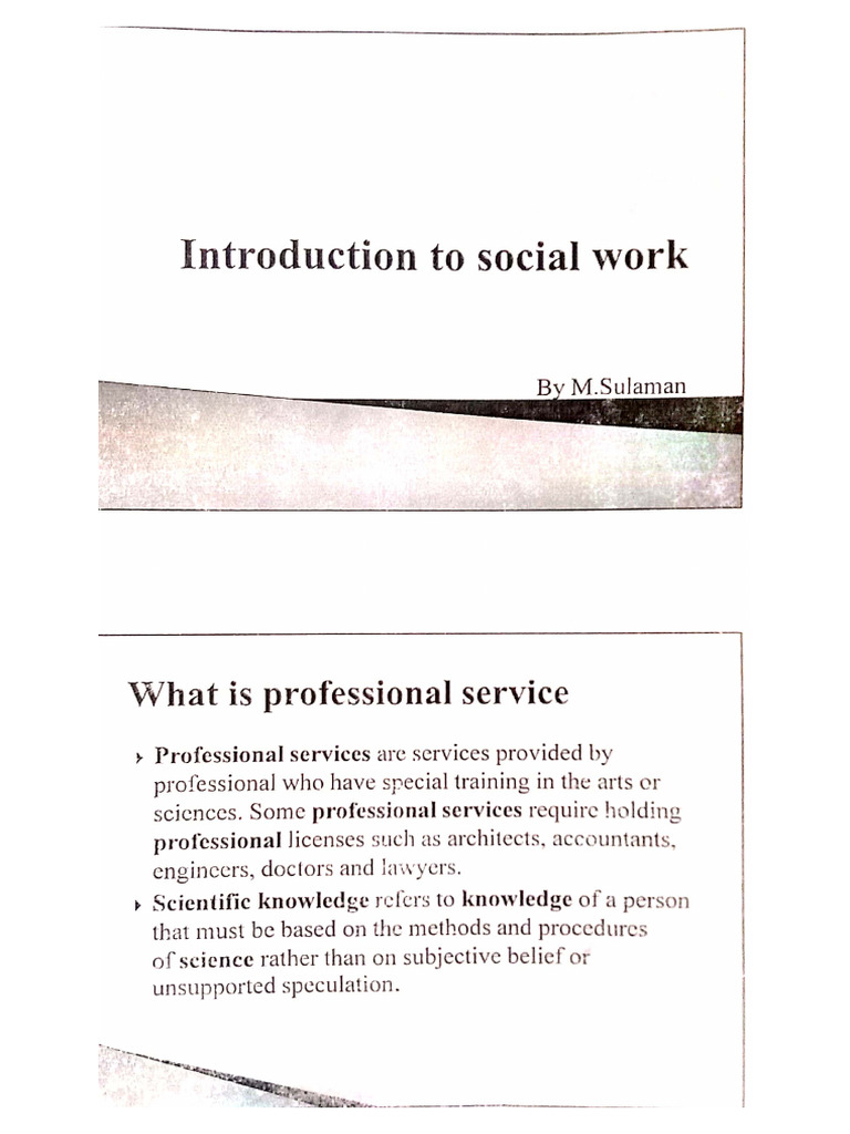 Introduction of Social Work | PDF