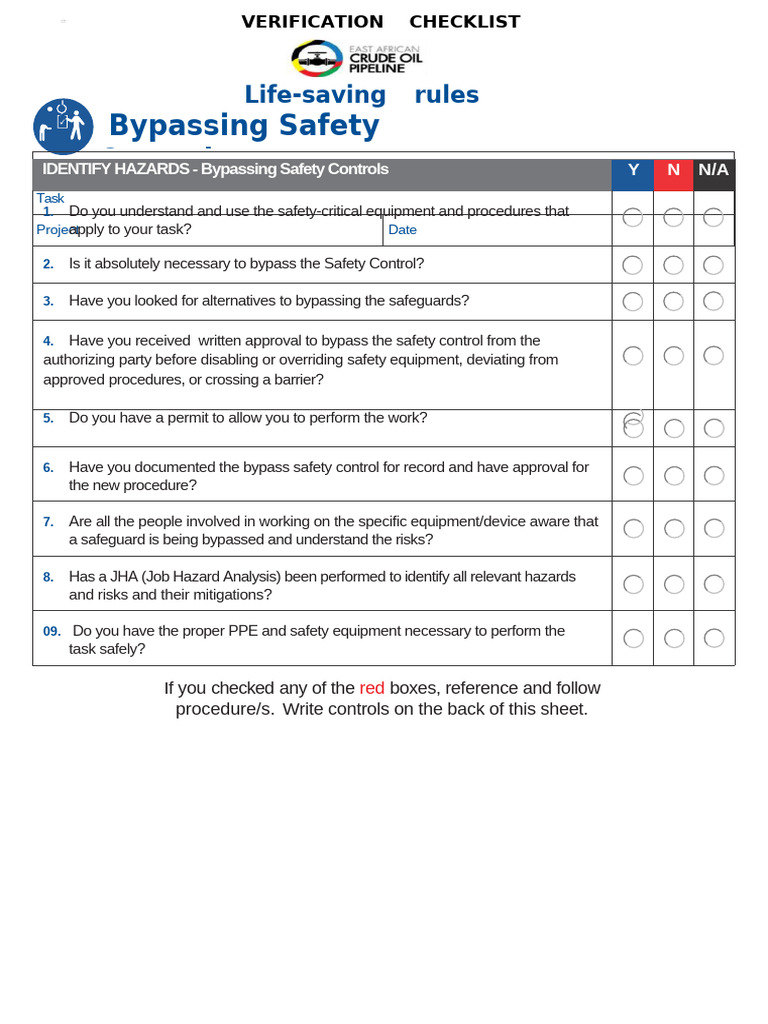 Checklist1_BypassingSafetyControls_ | PDF