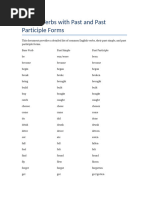 English Verbs: 3 Forms List | PDF