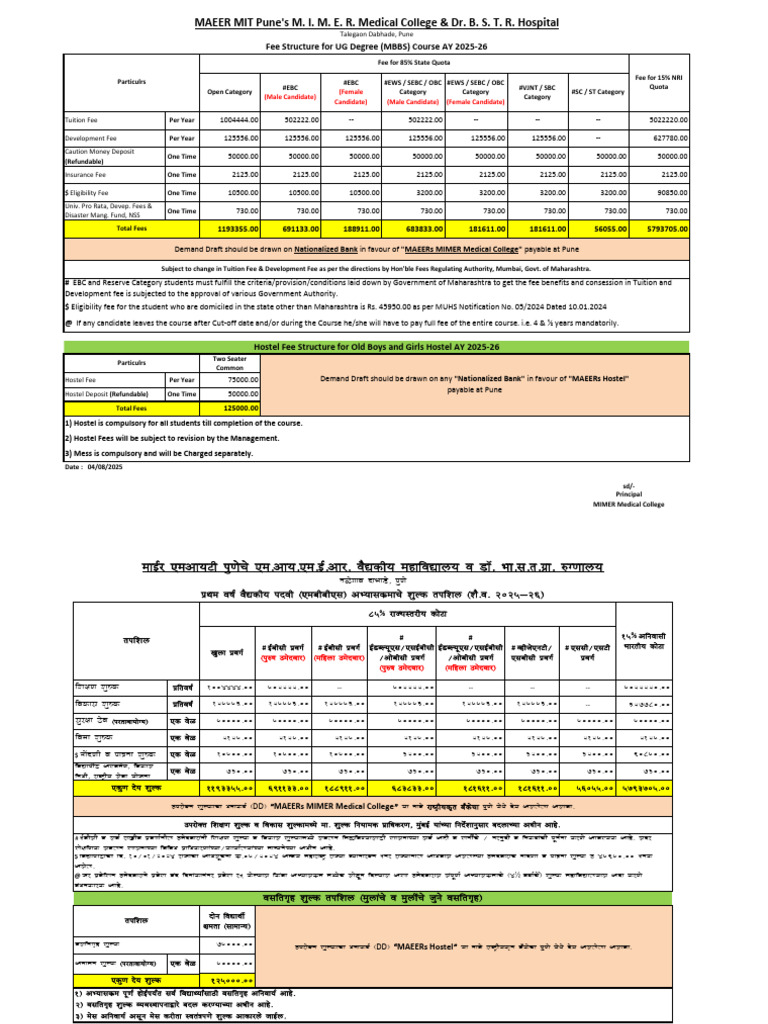 MIMER Talegaon Pune 2025 | PDF