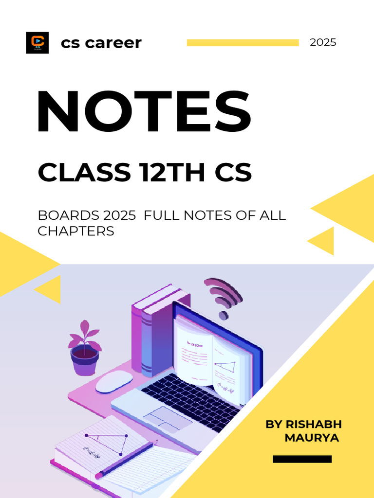 Class 12 CS Notes | PDF