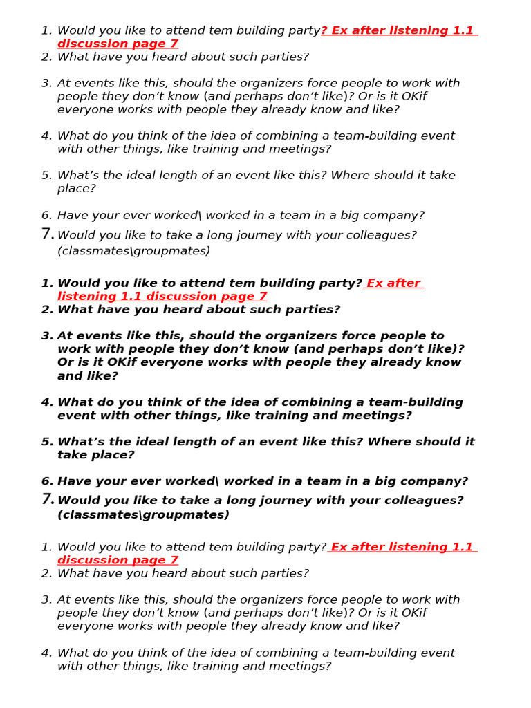 1a Roadmap c1 Questions | PDF