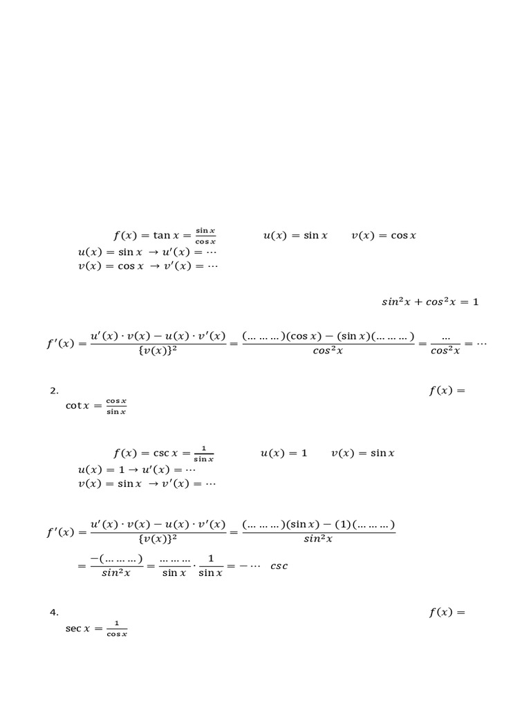 LKPD Turunan Fungsi Trigono | PDF