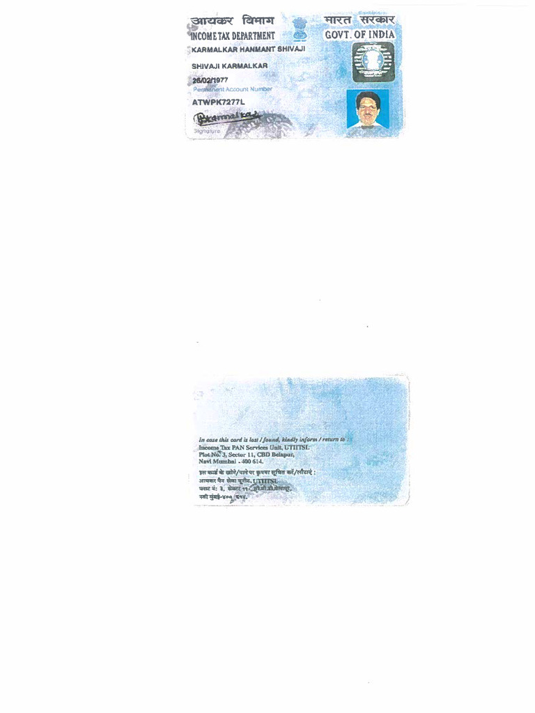 Pan Card | PDF