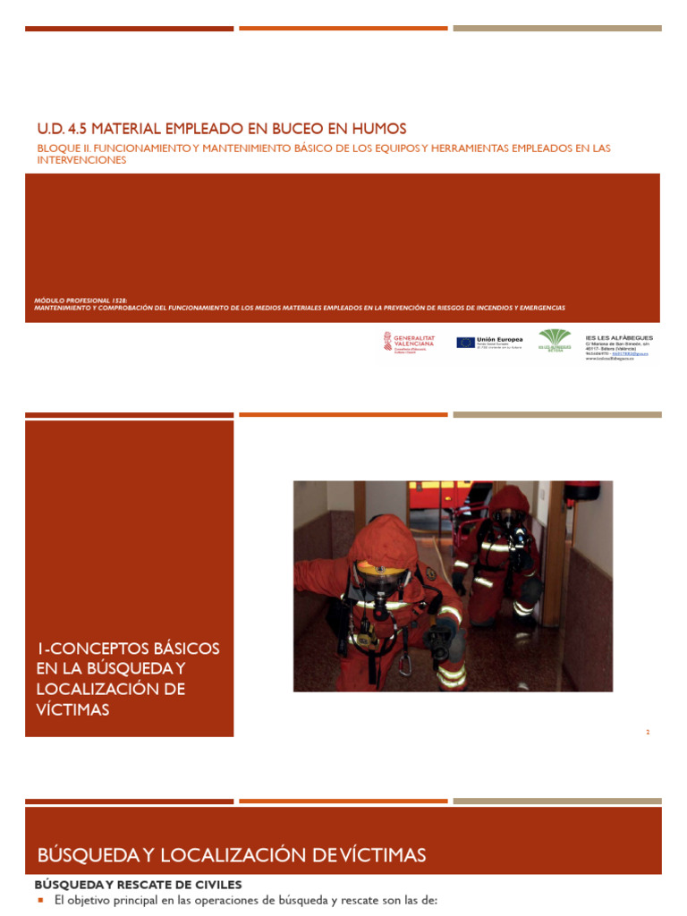 UD4.5 Material Buceo Humos | PDF | Termografía | Buceo bajo el agua