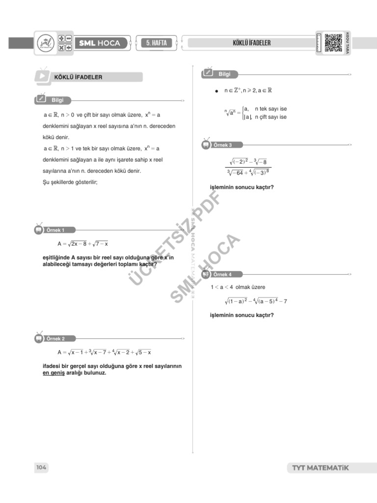 Koklu Ifadeler Sml | PDF