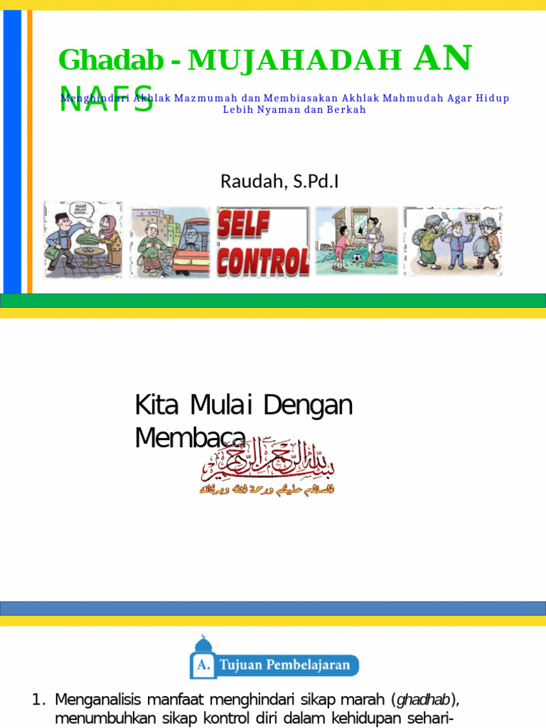 Ciri dan Pengendalian Sifat Ghadab | PDF