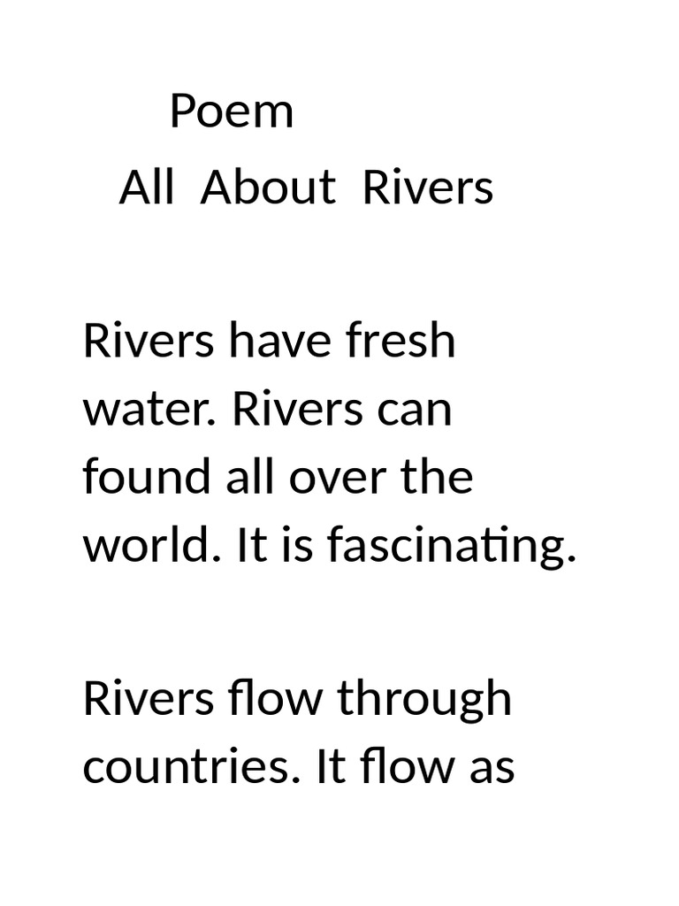 Exploring Rivers: Facts and Fun | PDF
