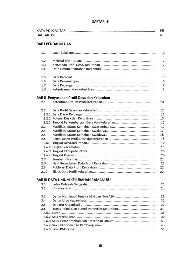 Daftar Isi 2023 | PDF
