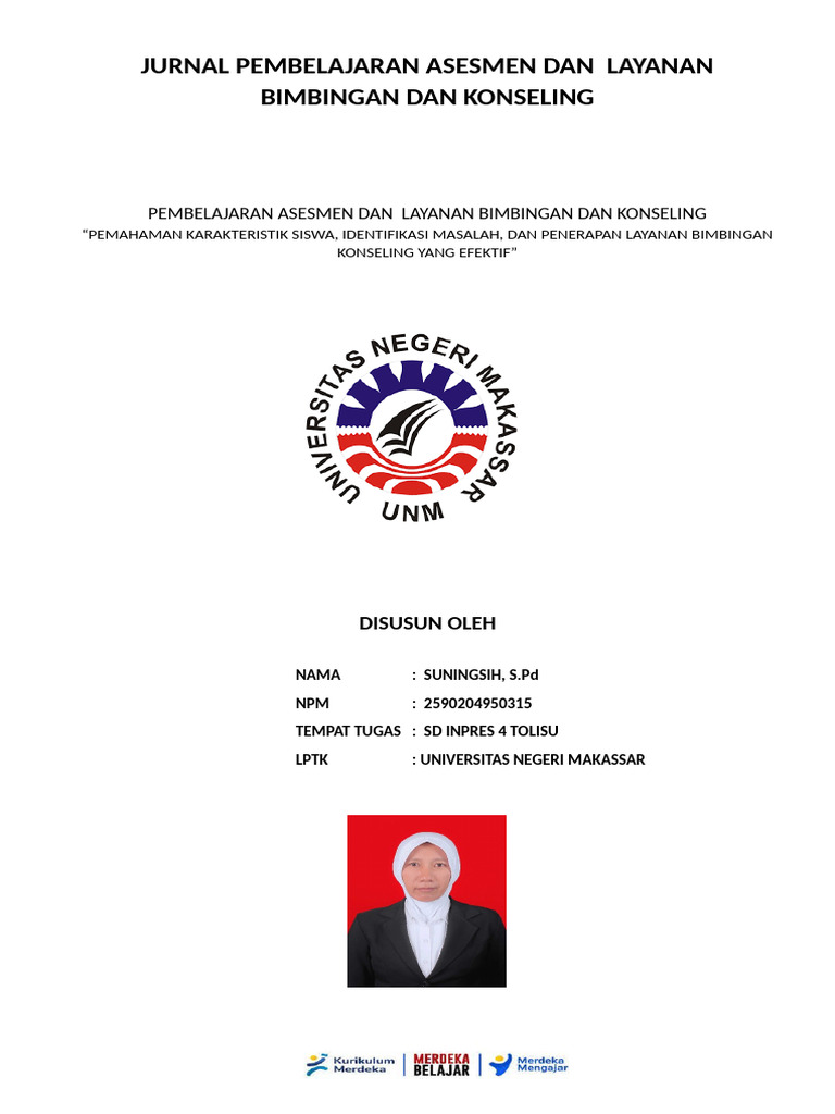 Jurnal Pembelajaran Asesmen Dan Layanan Bimbingan Dan Konseling Topik 1 | PDF