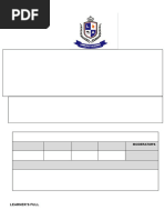 Class Period Attendance Register Template | PDF