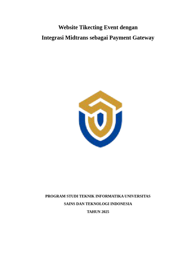 Website Ticketing dengan Midtrans | PDF