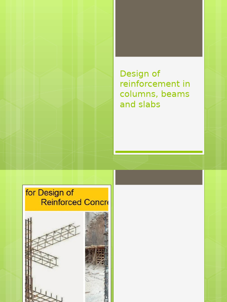 Reinforcement Design for Columns and Beams | PDF | Beam (Structure ...