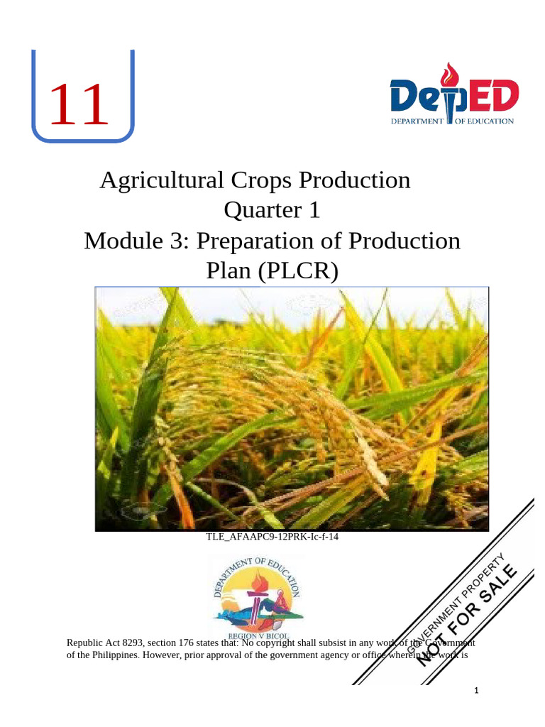 Agricultural Crop Production Planning | PDF | Soil | Vegetables