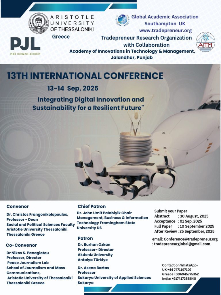 13th International Conference on Digital Innovation | PDF | Economies