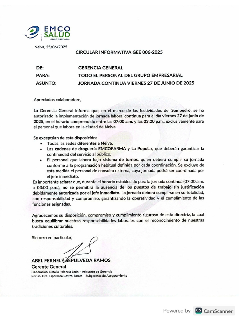 Circular GEE 006 2025 | PDF