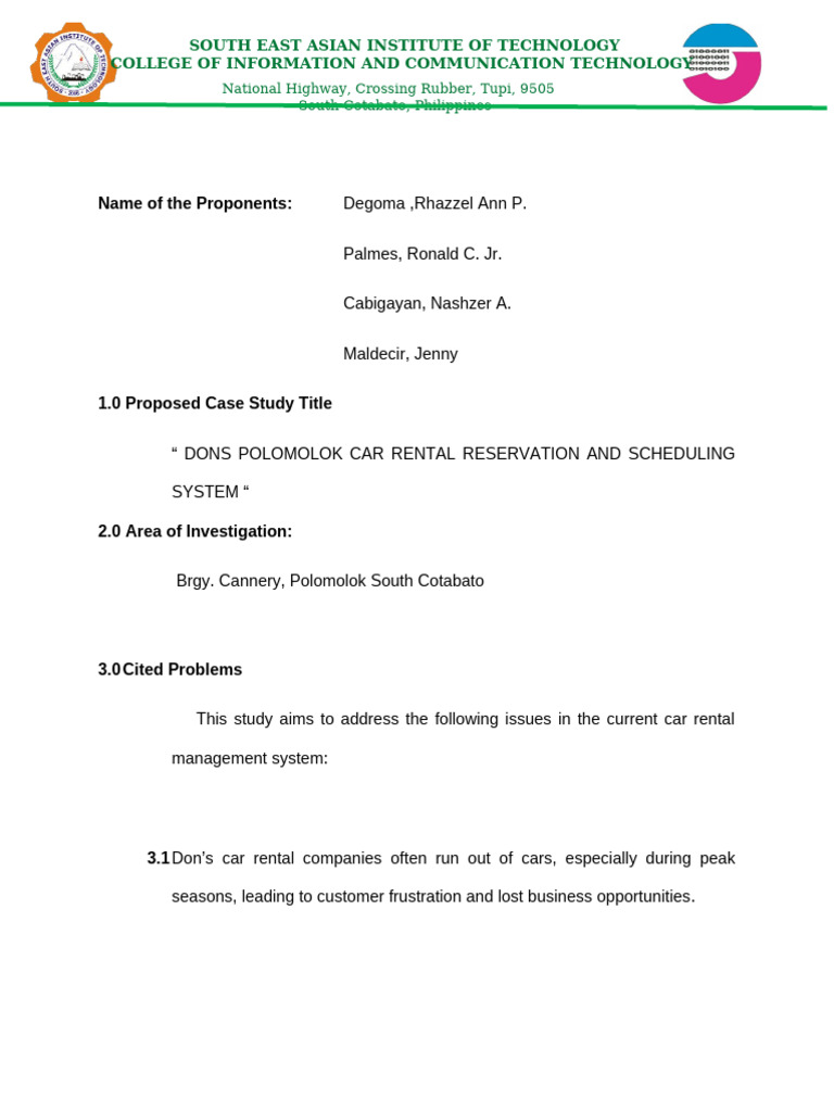 Payaman Car Rental Reservation and Scheduling System | PDF | Usability | Computing