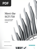SGT 750 Brochure | PDF | Gas Compressor | Gas Turbine