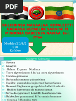 Miindaa Haaraa Bara 2018 | PDF