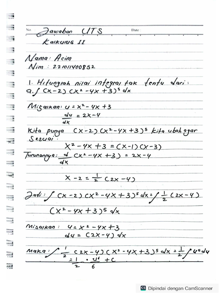 Uts SP Kalkulus II | PDF