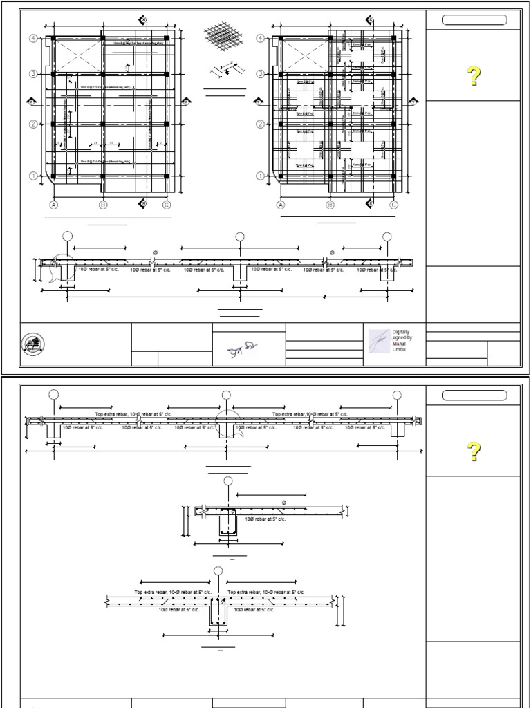 Structural Drawings for Residential Project | PDF | Structural ...
