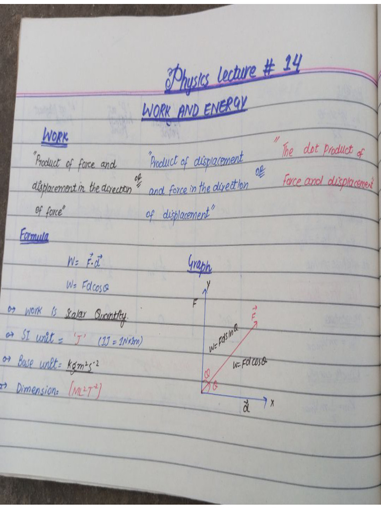 Lec#14 Work and Energy | PDF